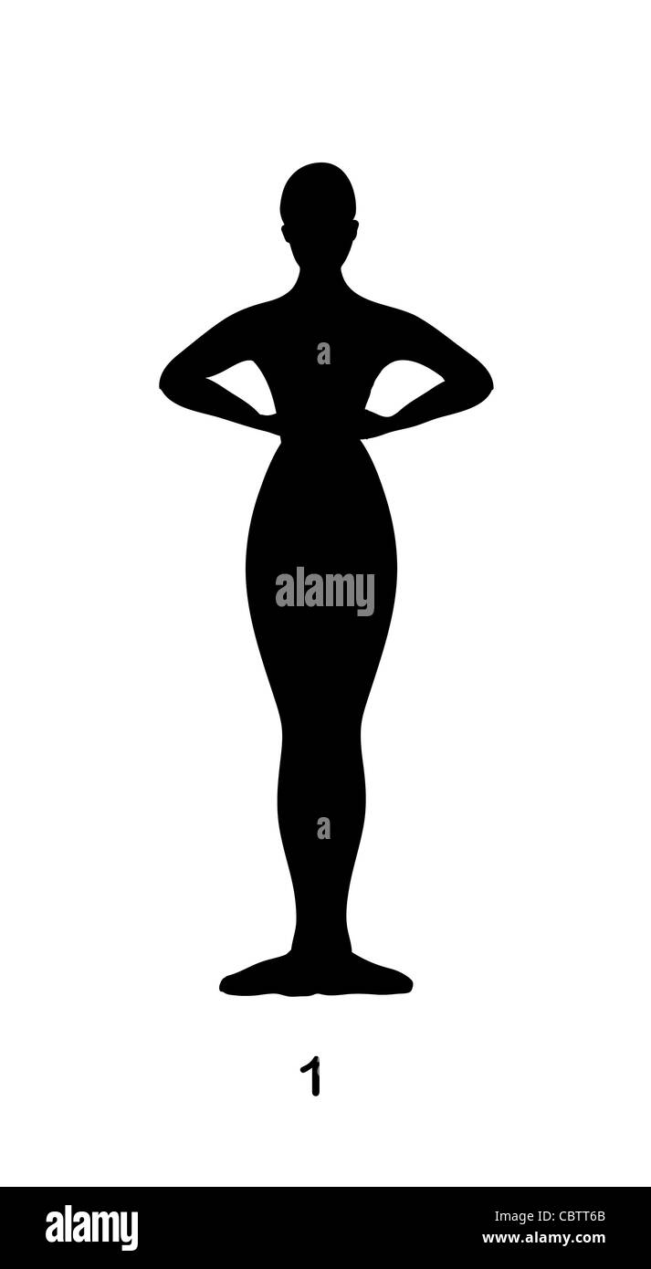 Ballet body position 1 silhouette Stock Photo - Alamy