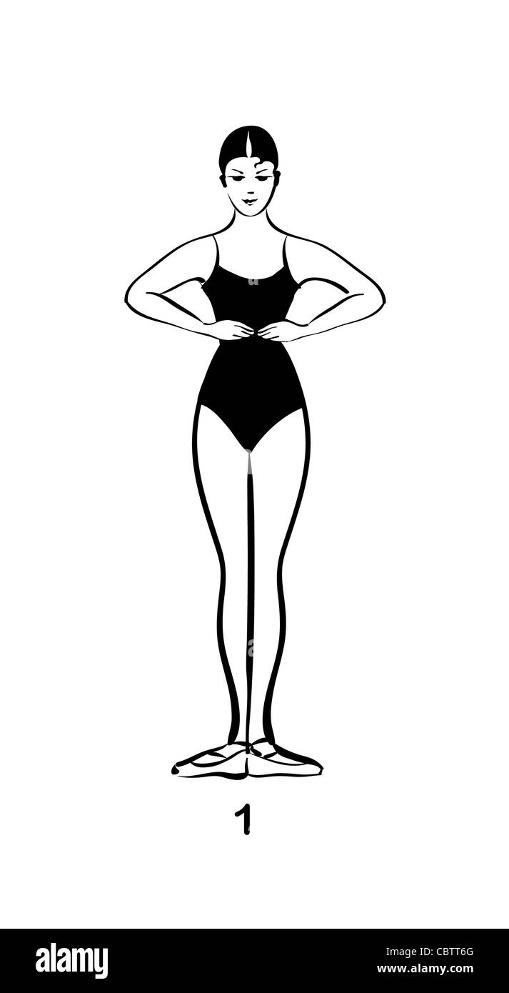 Ballet dance body position bw hi-res stock photography and images - Alamy