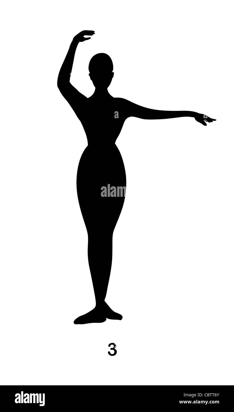 Ballet body position 3 Stock Photo - Alamy