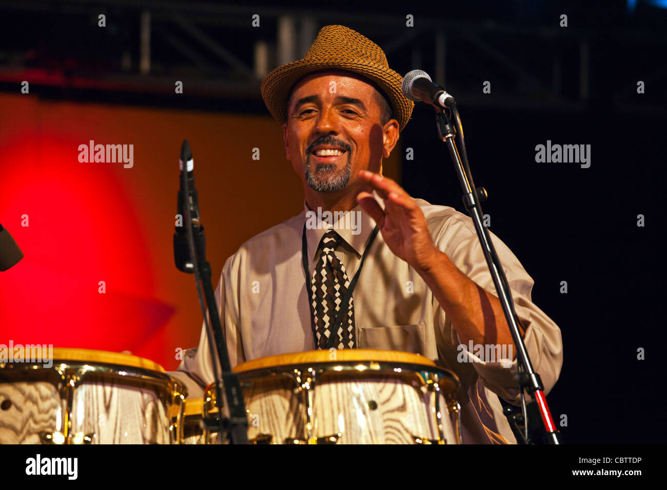 The JOHN SANTOS SEXTET performs at the Nightclub - 54TH MONTEREY JAZZ ...