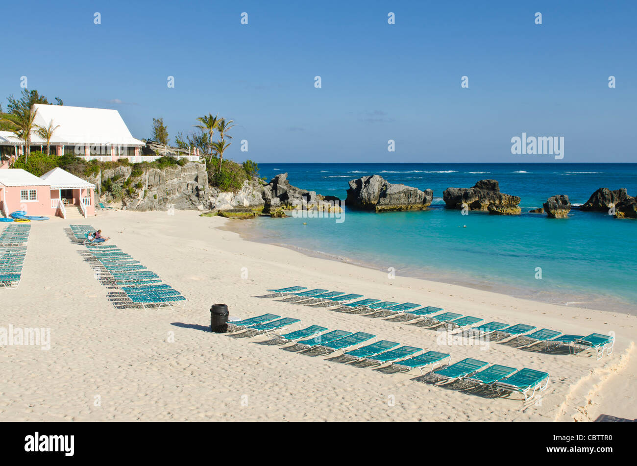 Bermuda. East Whale Bay beach at Fairmont Southampton Princess hotel ...