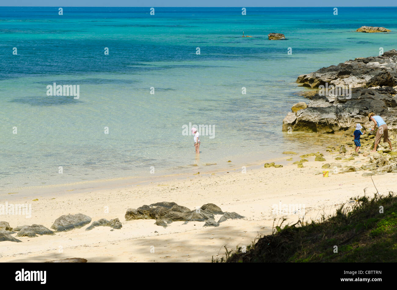 Black Bay Beach and Park near Royal Naval Dockyard, Bermuda Stock Photo ...