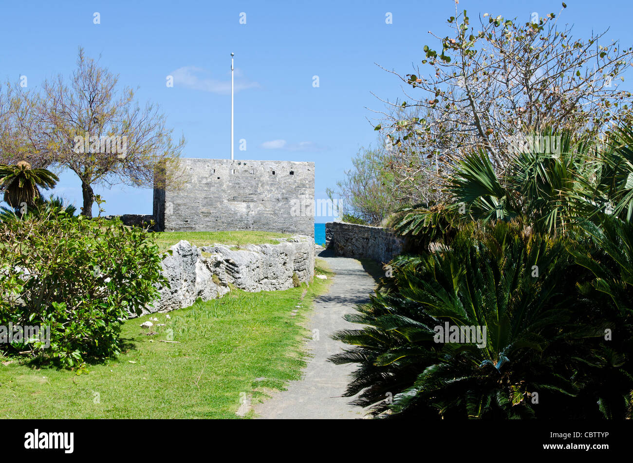 Bermuda. Gates Fort Park and fort, Bermuda Stock Photo - Alamy