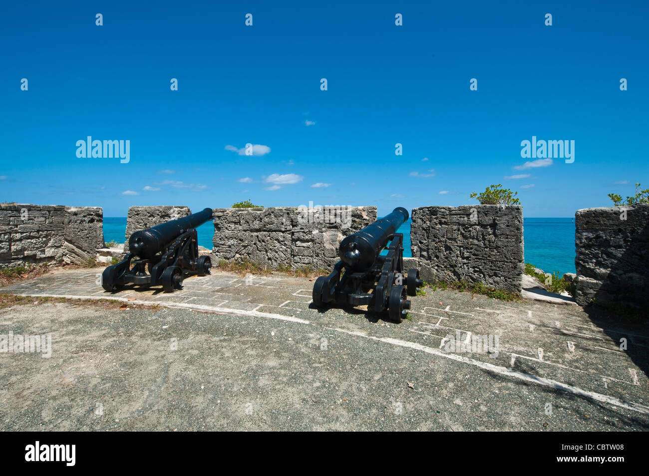 Bermuda. Gates Fort Park and fort, Bermuda Stock Photo - Alamy