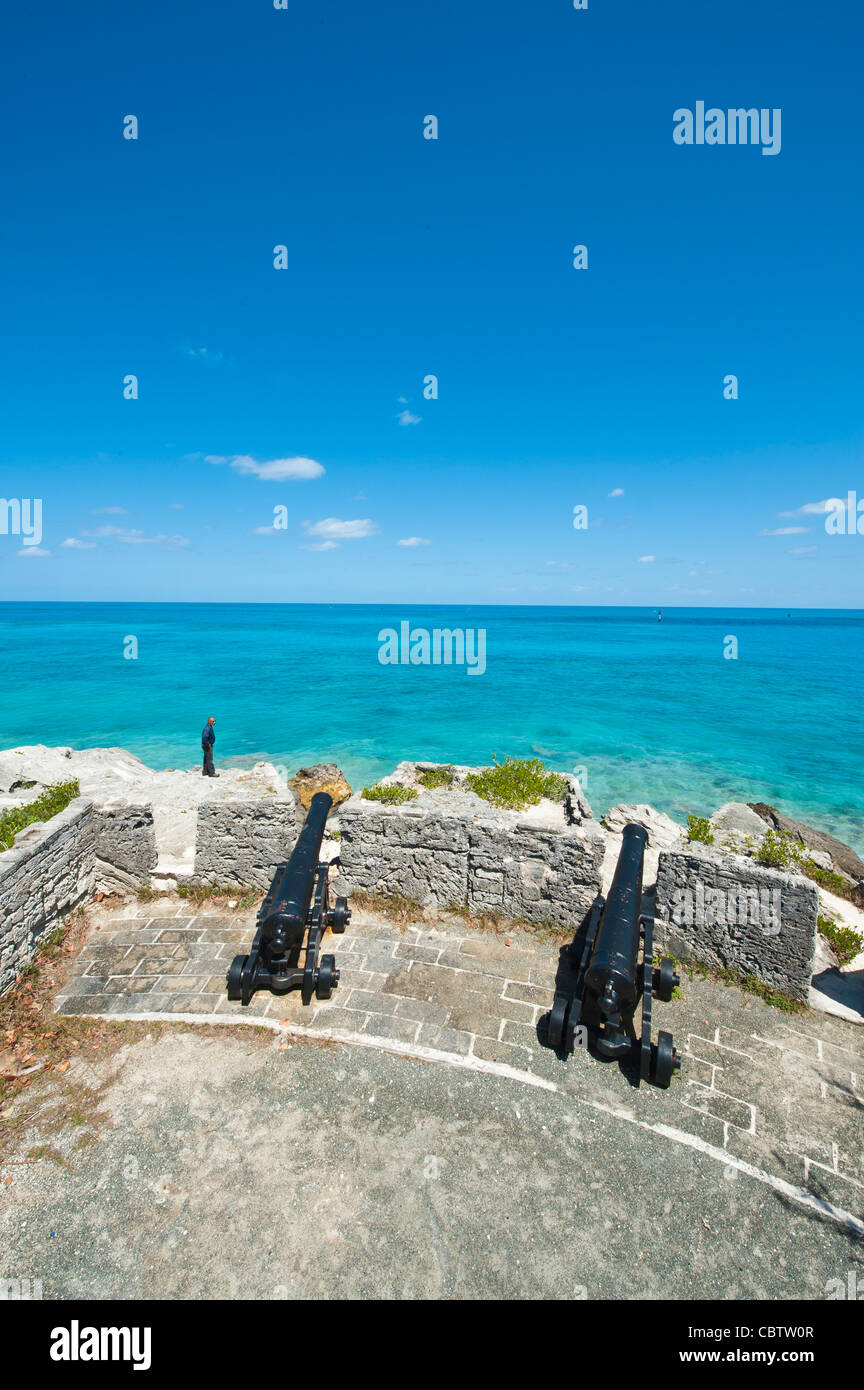 Bermuda. Gates Fort Park and fort, Bermuda Stock Photo - Alamy