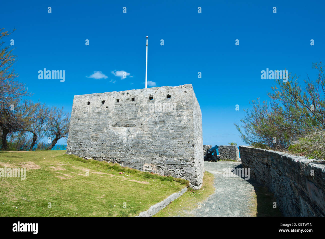 Bermuda. Gates Fort Park and fort, Bermuda Stock Photo - Alamy