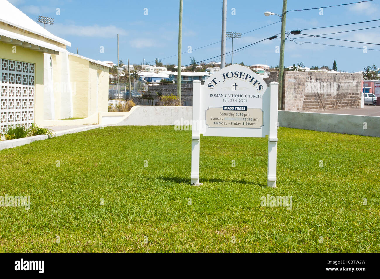 Bermuda. St. Joseph's Roman Catholic Church oldest on island, Somerset ...