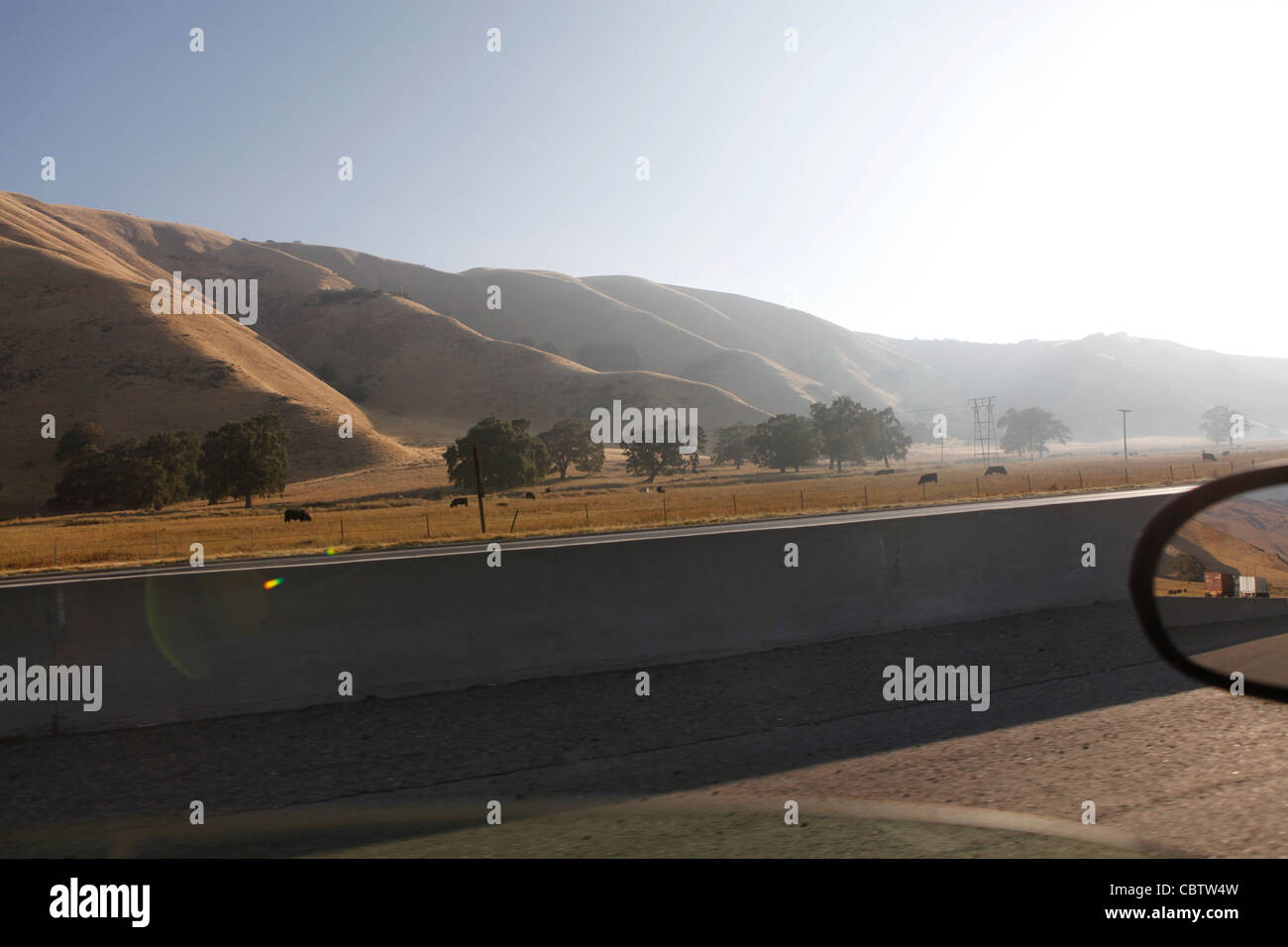 california interstate 5 freeway southbound grapevine morning kern ...