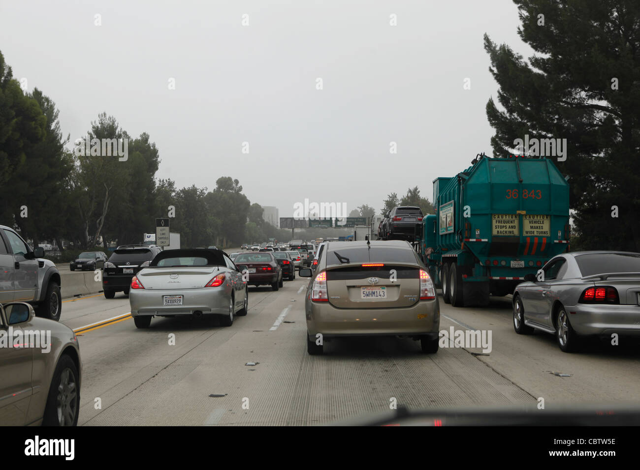 california interstate 405 freeway Los Angeles commute traffic jam ...