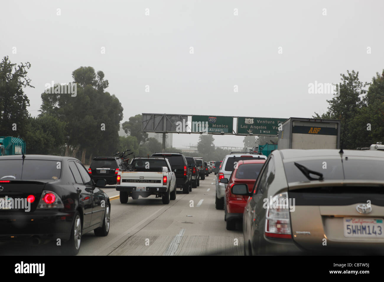 california interstate 405 freeway Los Angeles commute traffic jam ...