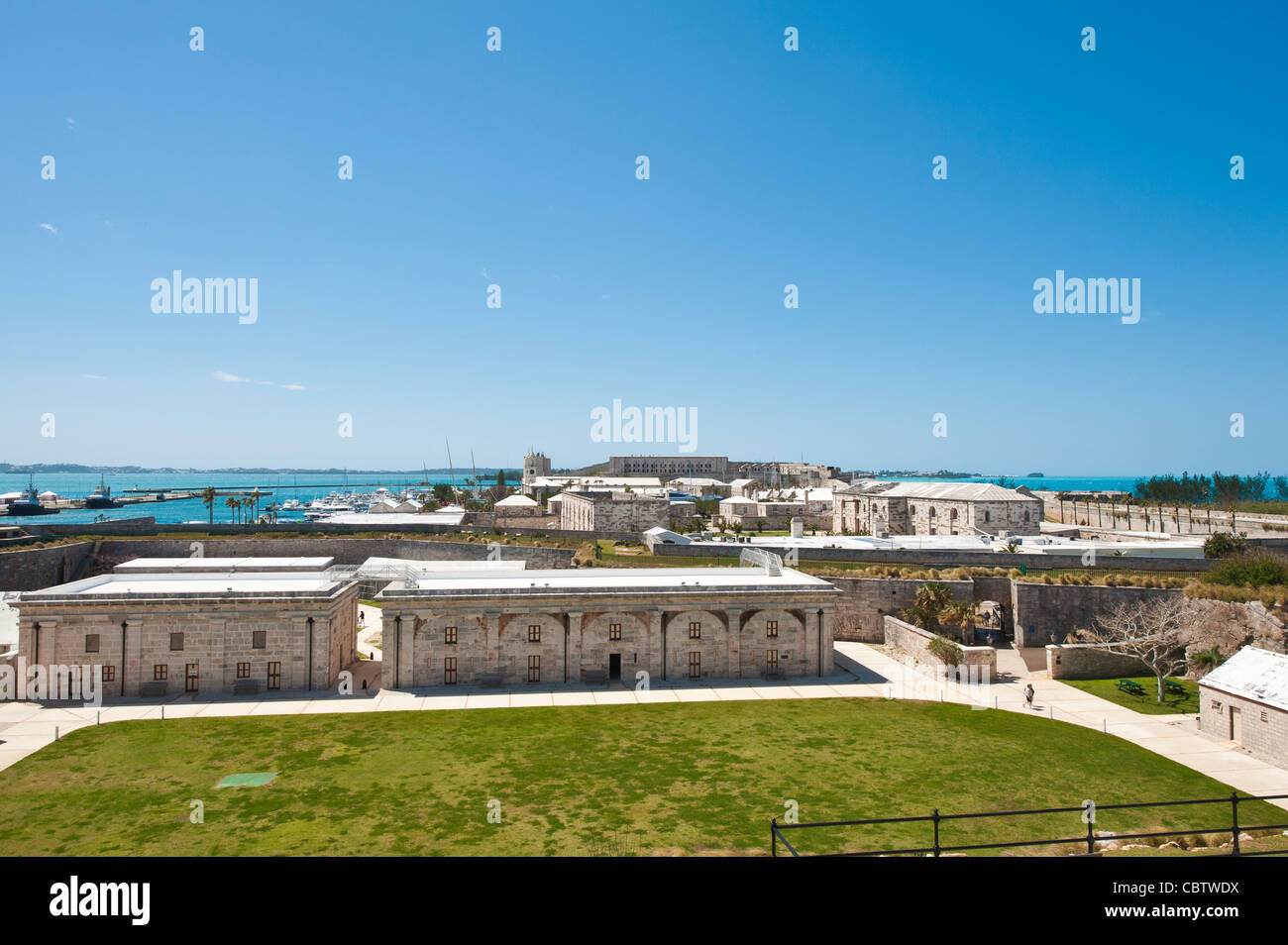 Bermuda. The Royal Naval Dockyard from the Commissioner's house ...