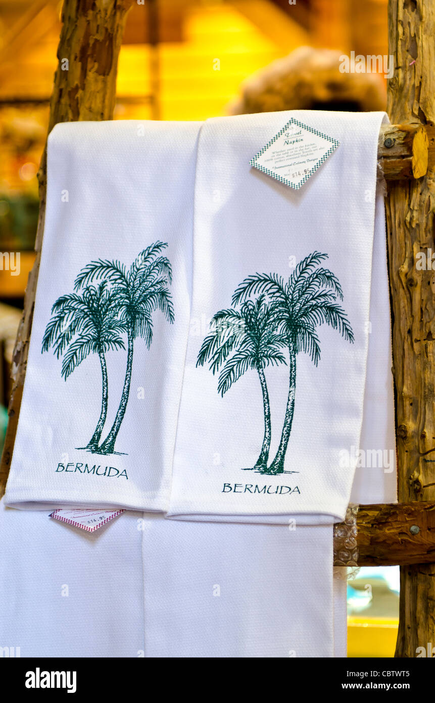 Bermuda. Souvenirs at the Clocktower Shopping Mall at the Royal Naval ...