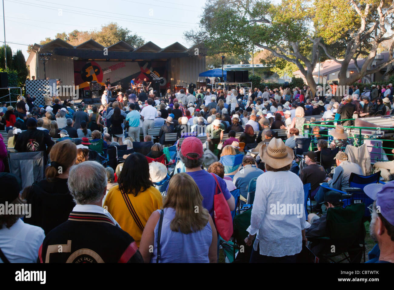 A Jazz band plays on the Garden Stage - MONTEREY JAZZ FESTIVAL ...