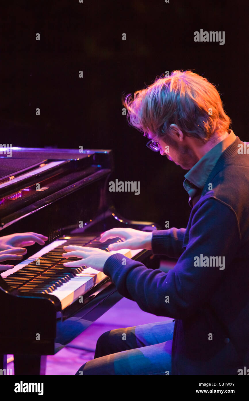 AARON PARKS plays piano with JAMES FARM on the Jimmy Lyons Stage - 54TH ...