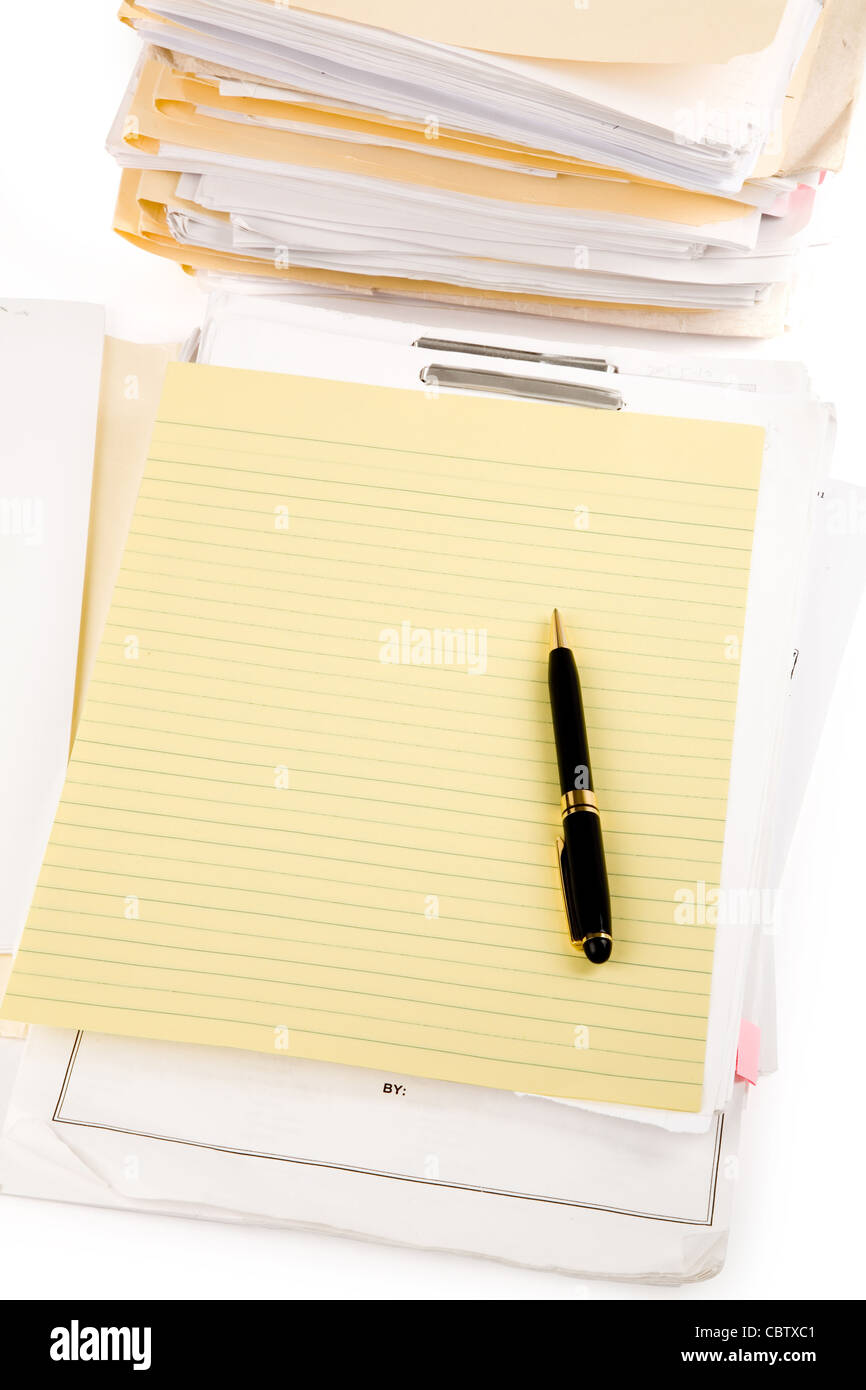 letter paper and pen, business concept Stock Photo - Alamy