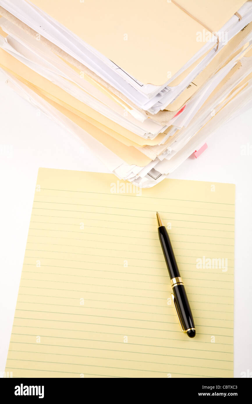 letter paper and pen, business concept Stock Photo - Alamy