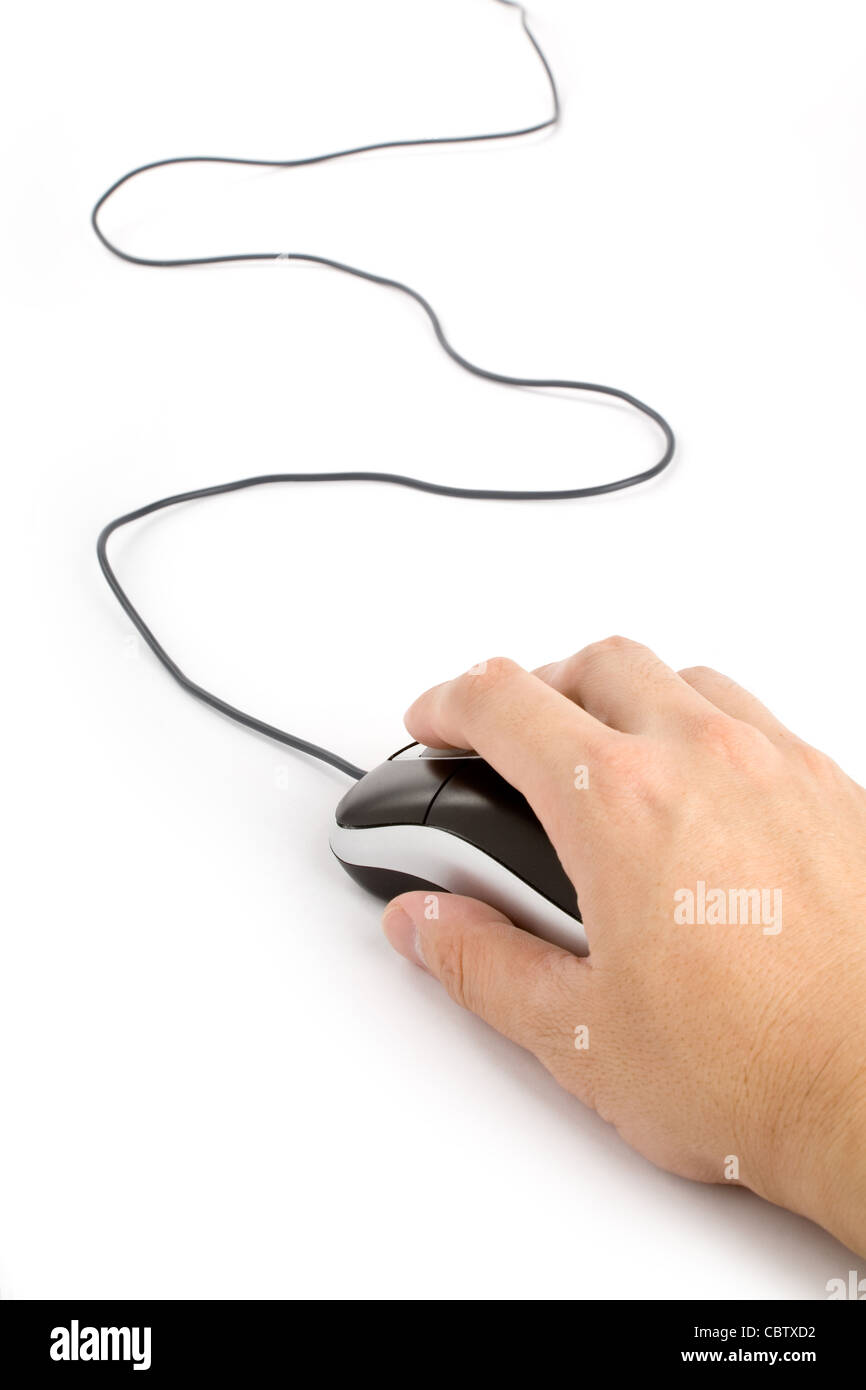 computer mouse with white background Stock Photo - Alamy