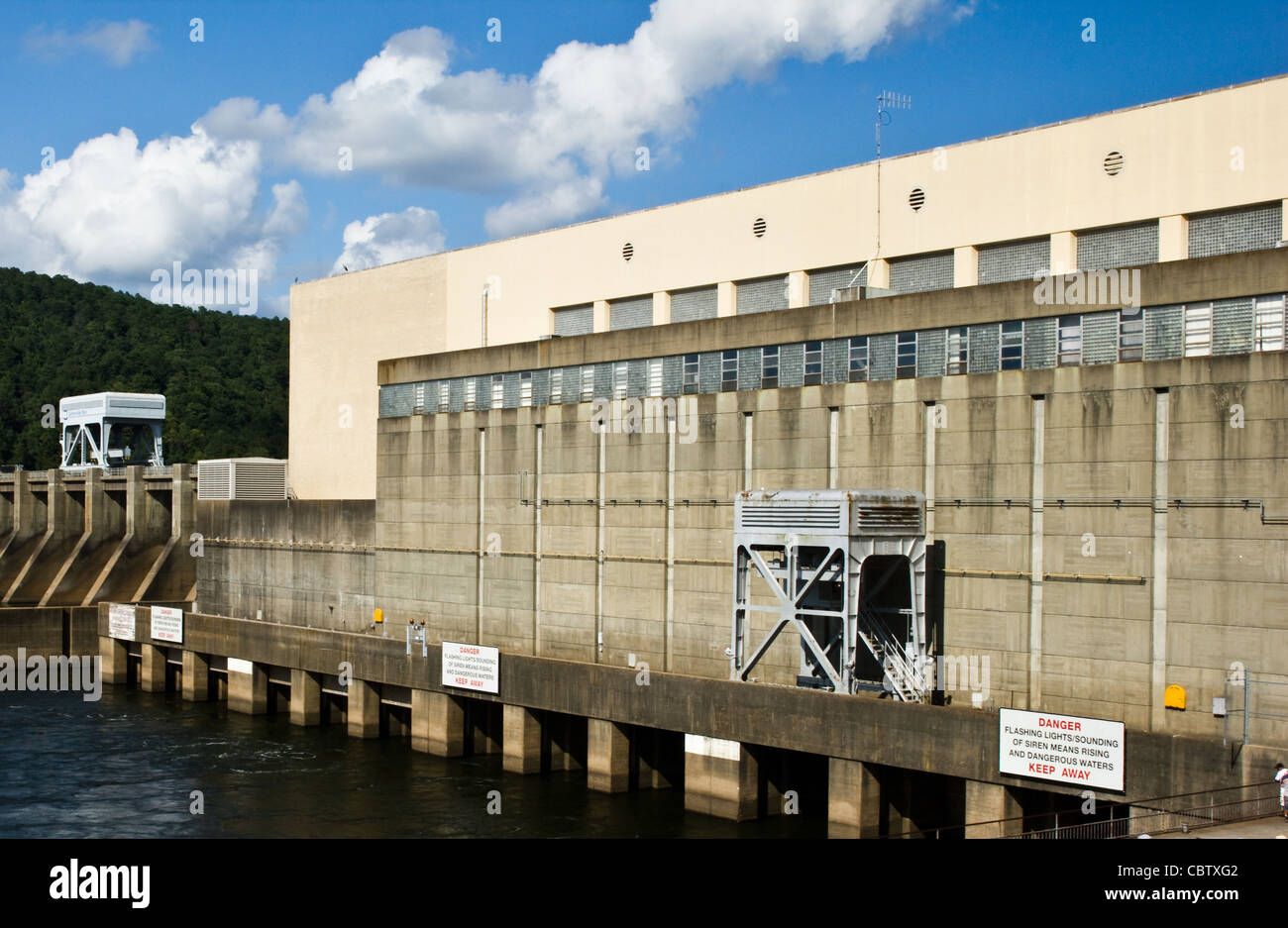 The Guntersville, Al dam producing power Stock Photo - Alamy