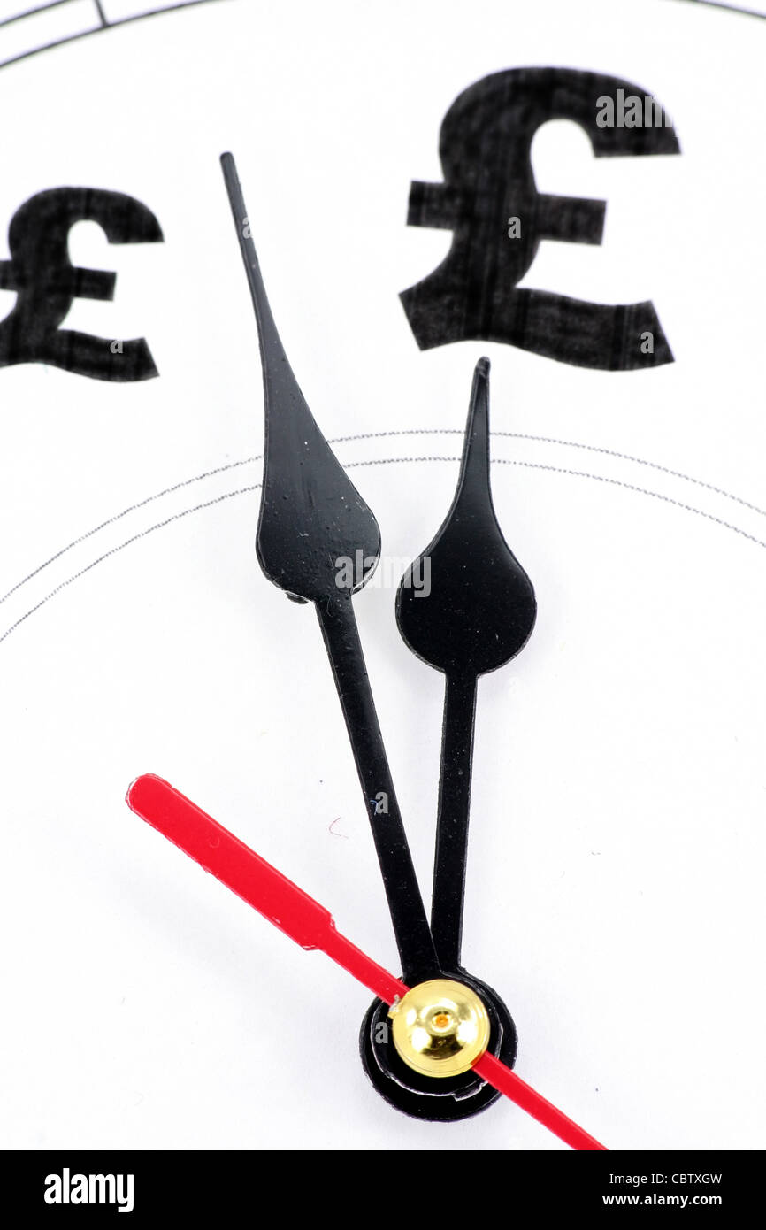 clock and pound Sign, concept of time is money Stock Photo - Alamy