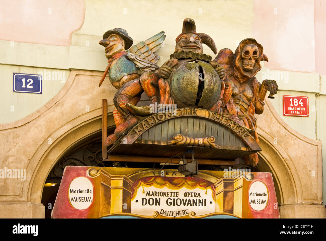 Marionette opera theatre Don Giovanni in Prague Stock Photo - Alamy