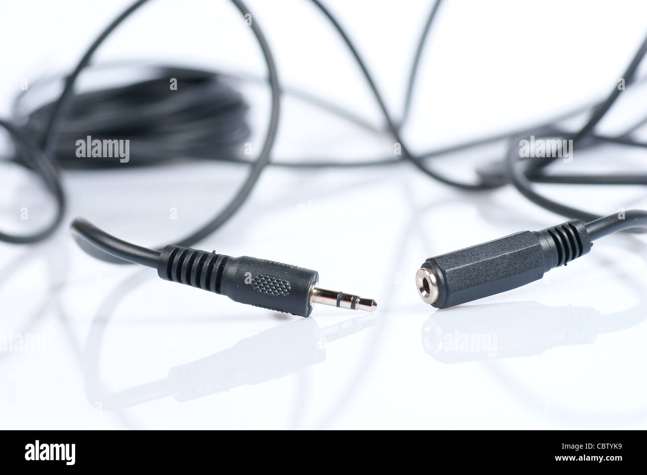 audio cable, mini jack Stock Photo - Alamy