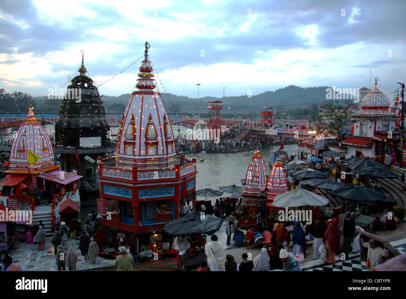 Haridwar during Kumbh Mela 2010 Stock Photo - Alamy