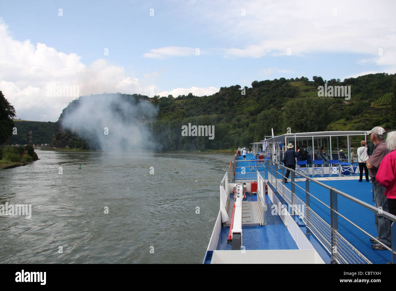 The Viking Legend at the Lorelei on the Rhine River, Germany Stock ...