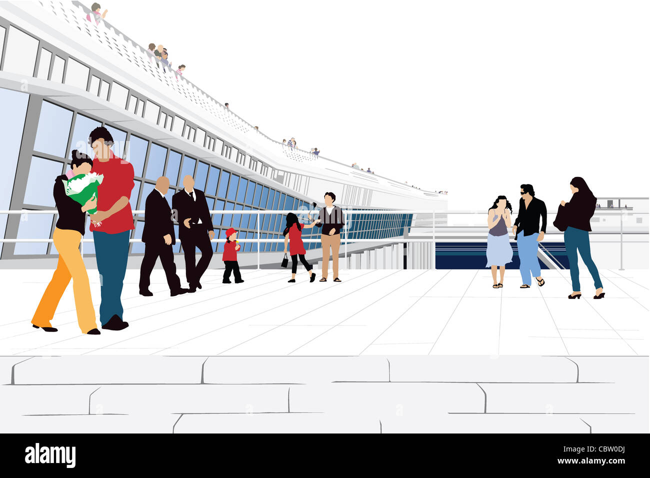 Sunday promenade with children hi-res stock photography and images - Alamy