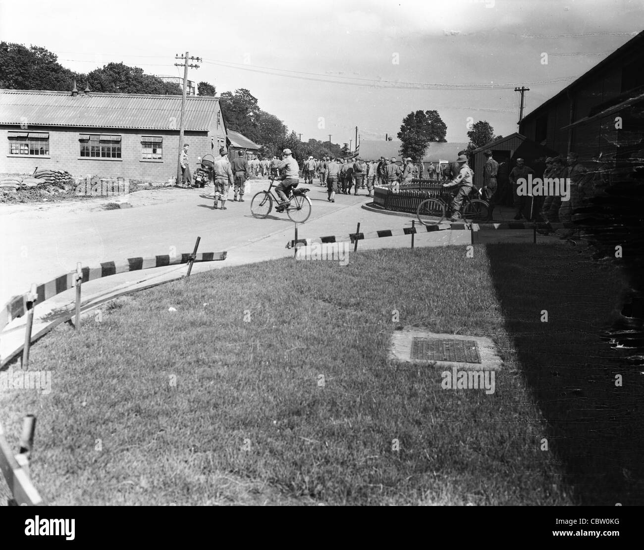 Soldiers riding bicycles in the United Kingdom, England during WWII ...