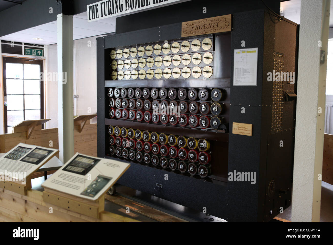 The Turing Bombe, re-build project in Bletchley Park, UK Stock Photo ...