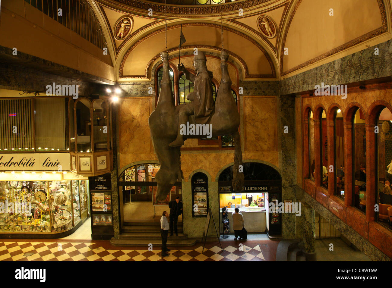 Lucerna passage prague hi-res stock photography and images - Alamy