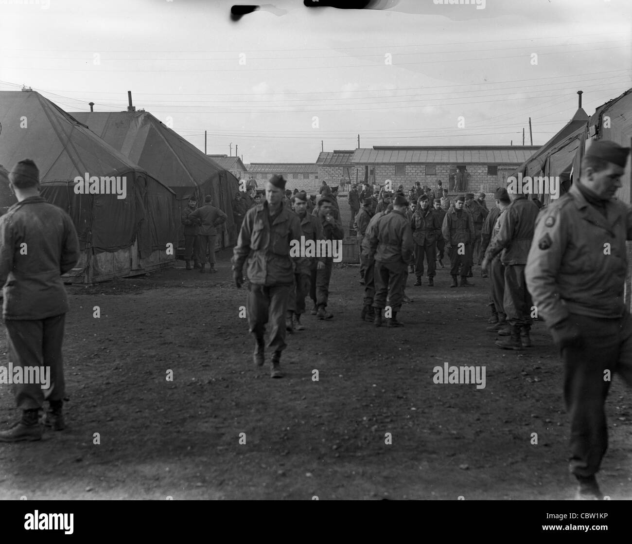 Europe and England during World War II. Third Army American GIs ...