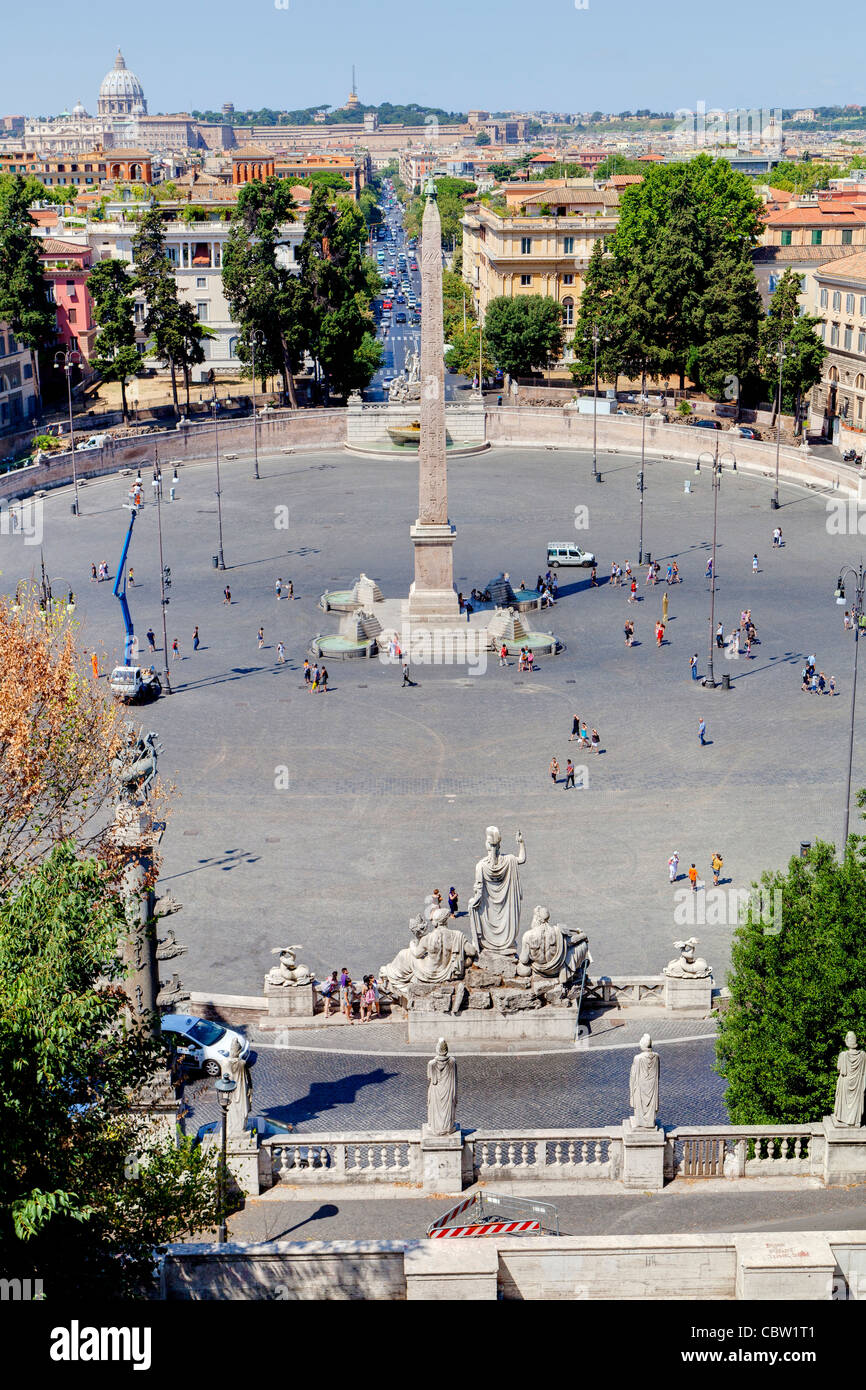 Piazza del Popolo Rome Italy Stock Photo - Alamy