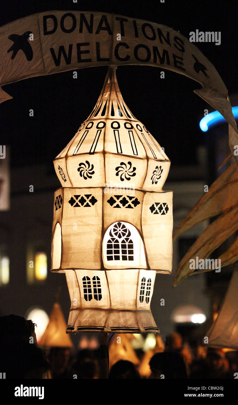 Revellers take part in the annual Burning the Clocks Winter Solstice ...
