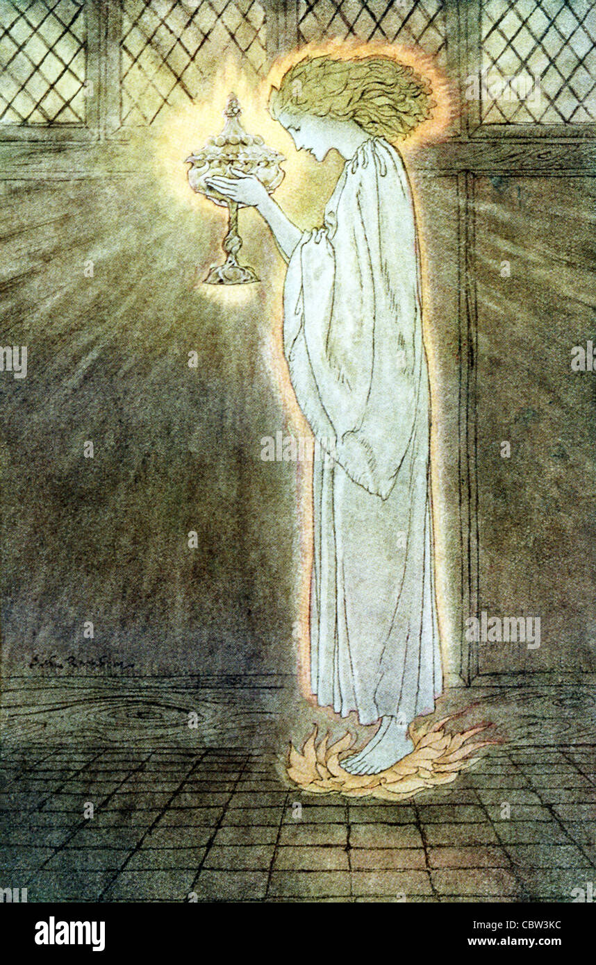 How at the Castle of Corbin a Maiden Bare in the Sangreal [Holy Grail ...