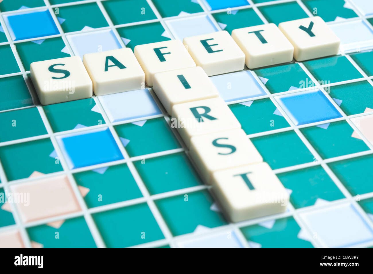 Safety word made by letter pieces Stock Photo - Alamy