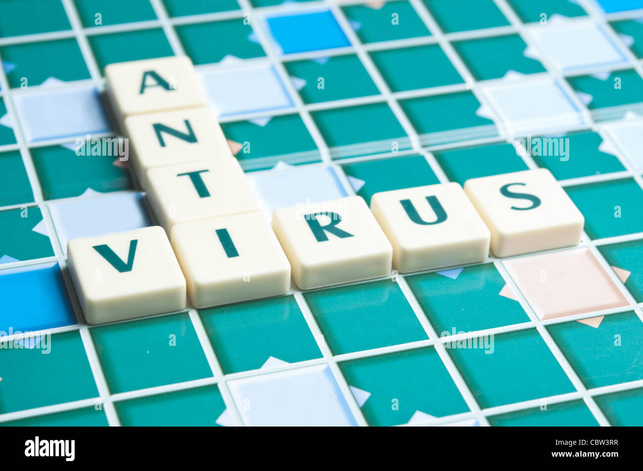 Anti Virus word made by letter pieces Stock Photo - Alamy