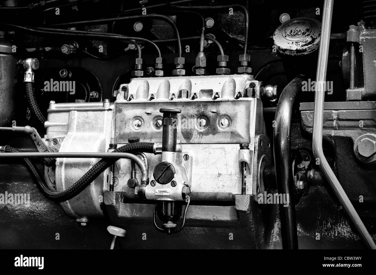 Fragment of the tractor engine Dutra D4K Stock Photo - Alamy