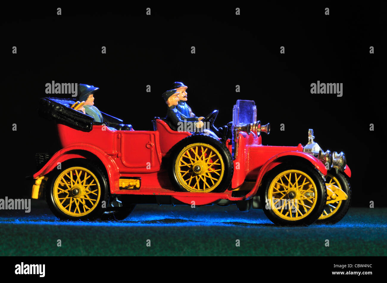 A Corgi classic 1910 Daimler toy car with four passengers UK Stock ...
