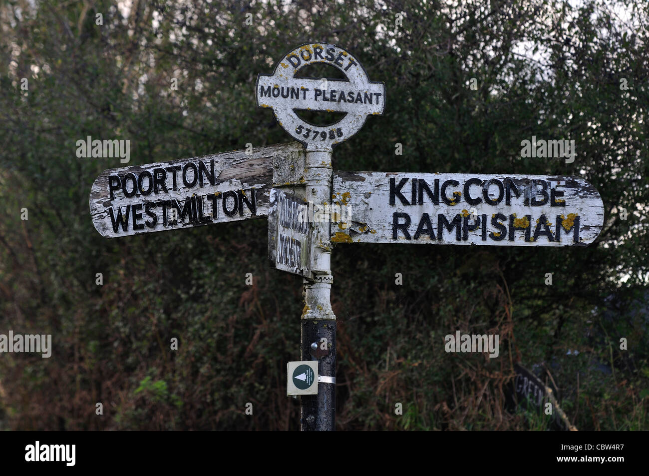 A traditional finger post in Dorset UK Stock Photo - Alamy