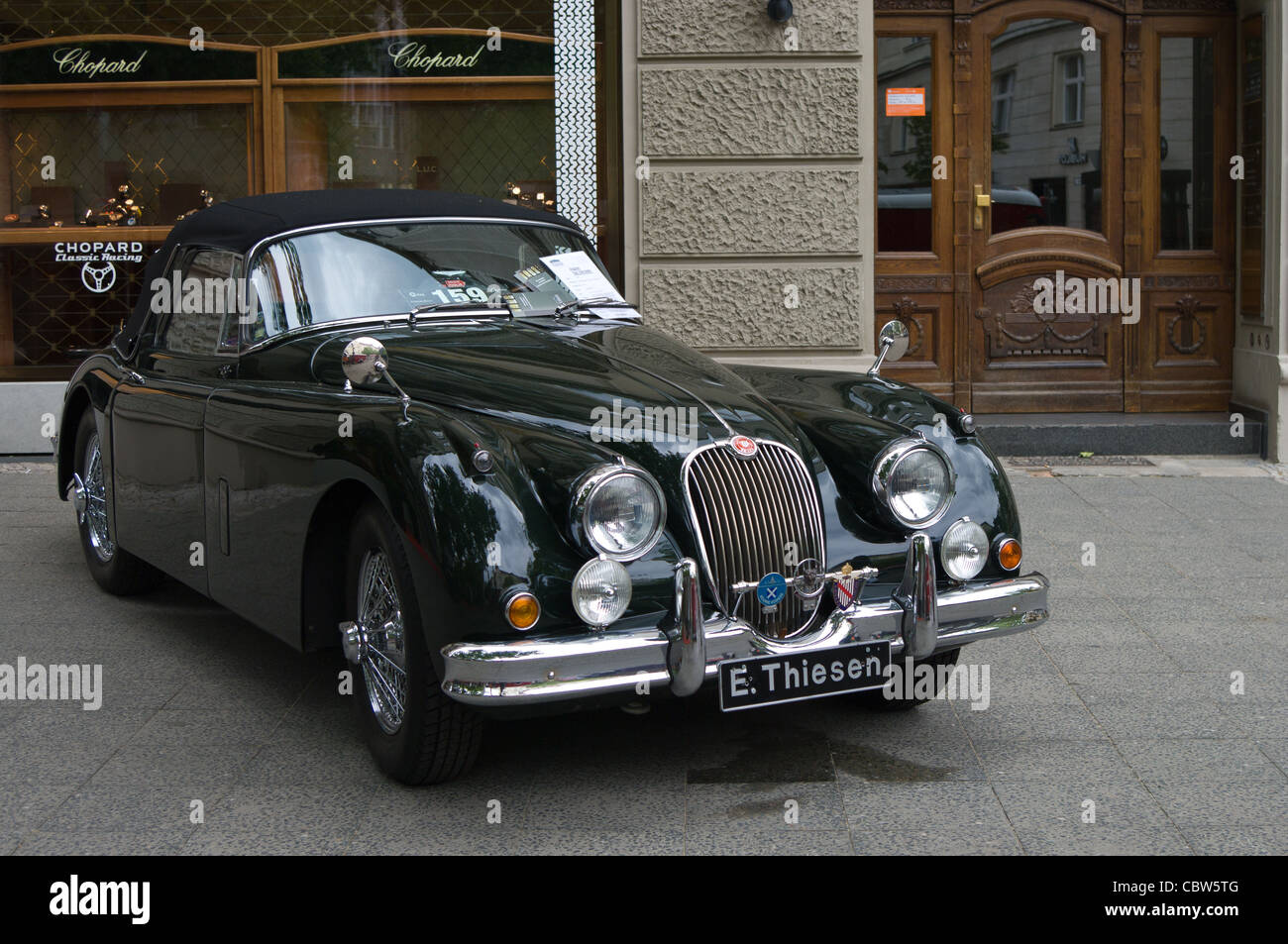 Sports Car Jaguar XK 140 DHC Stock Photo - Alamy