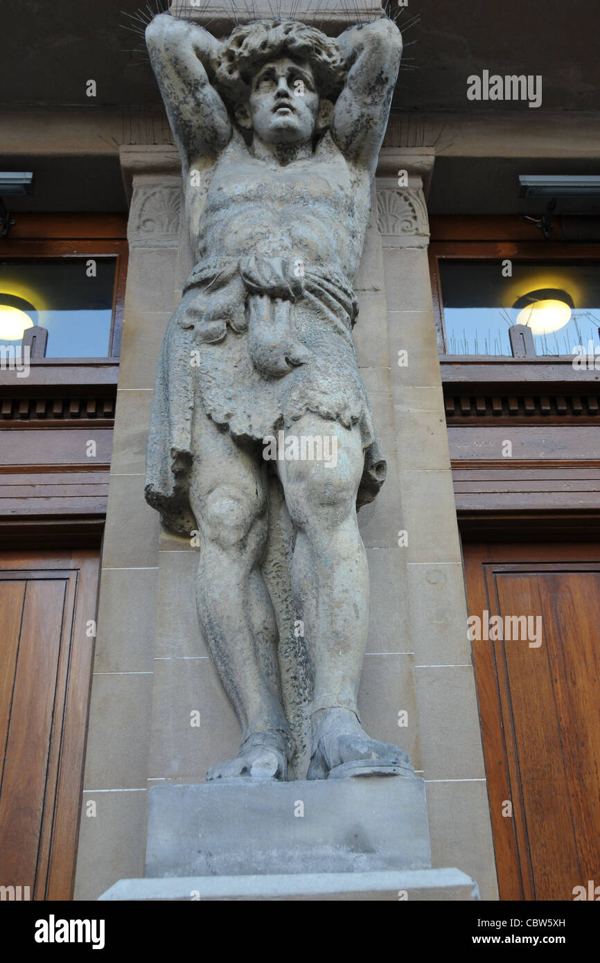 The Mitchell library statues Stock Photo - Alamy