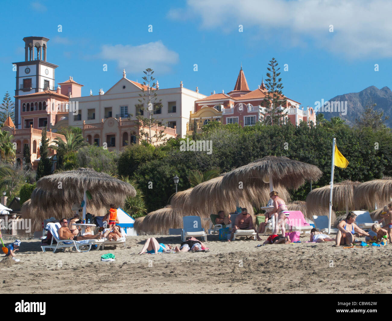 Costa Adeje Playa Del Duque Beach Tenerife Spain Stock Photo - Alamy