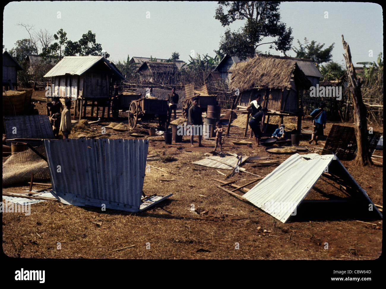 destroyed village after tet offensive in the 4th Infantry Division's ...