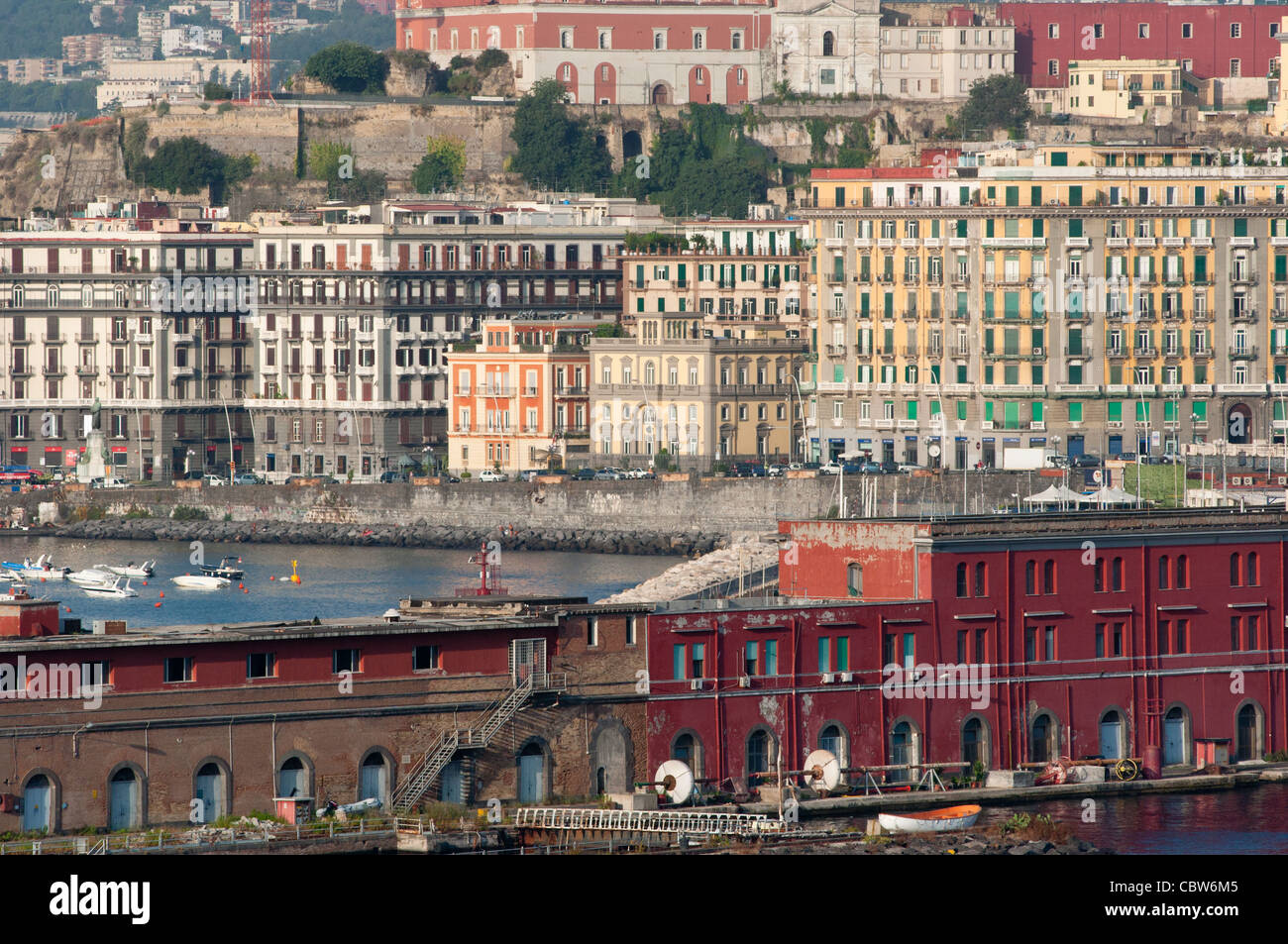 Naples (Napoli) seafront. Italy Stock Photo - Alamy