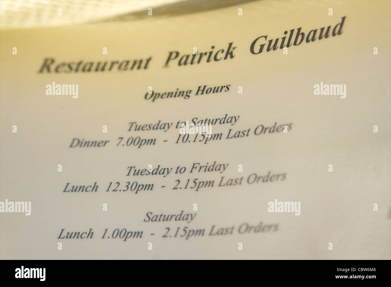 Patrick guilbaud fine dining restaurant hi-res stock photography and ...