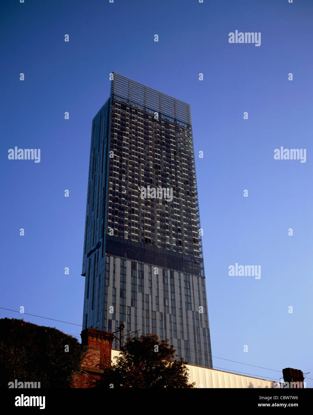 The Beetham Tower and Hilton Hotel Deansgate from Castlefield ...