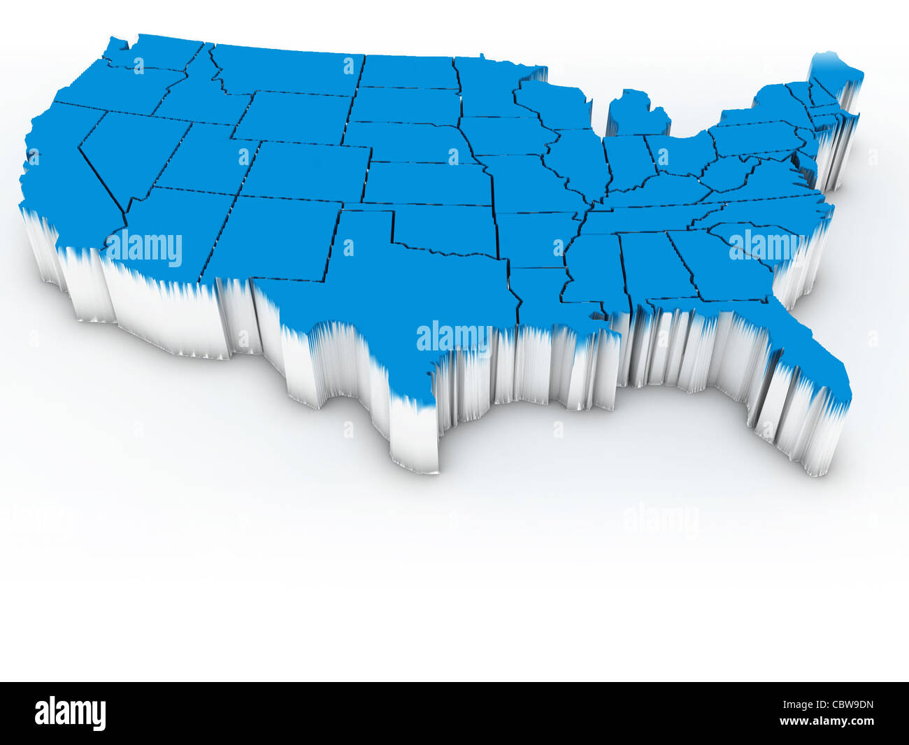 Map of USA. 3d Stock Photo - Alamy
