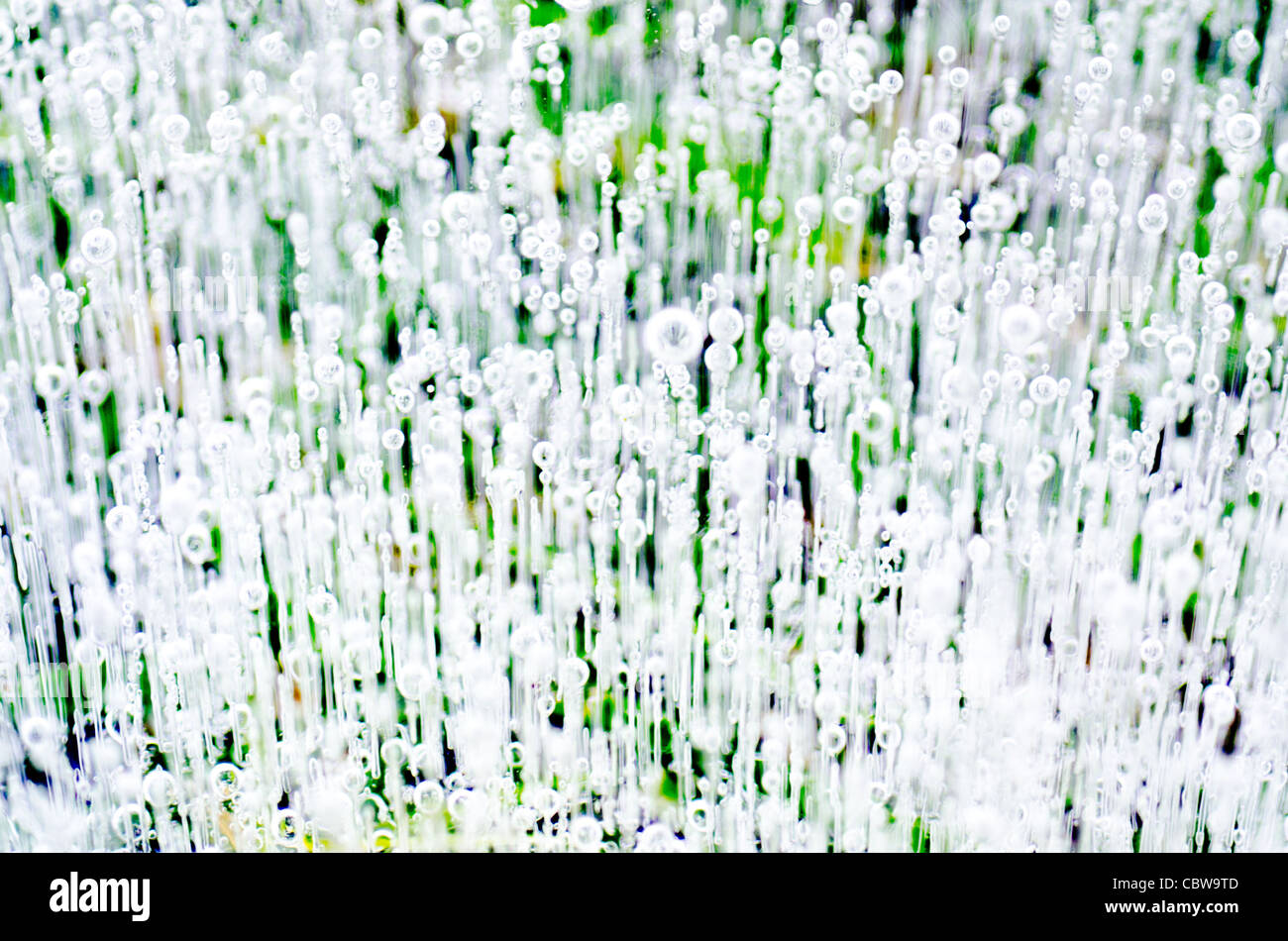 Abstract texture of bubbles in ice on a green background Stock Photo ...