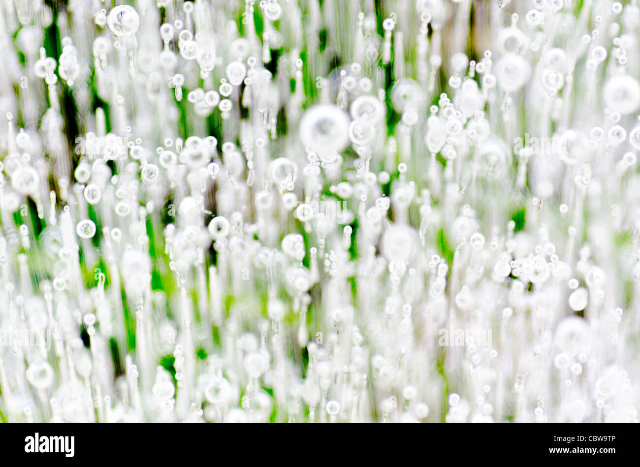 Abstract texture of bubbles in ice on a green background Stock Photo ...